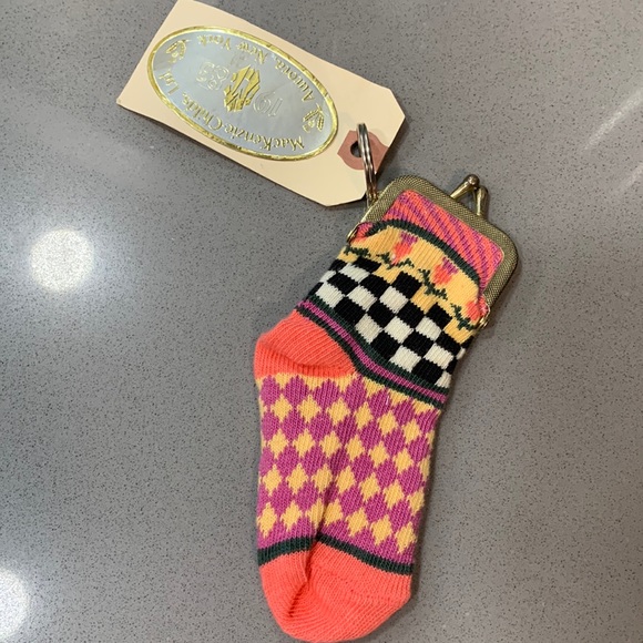 MacKenzie-Childs | Bags | Vintage Mackenzie Childs Small Knit Sock ...